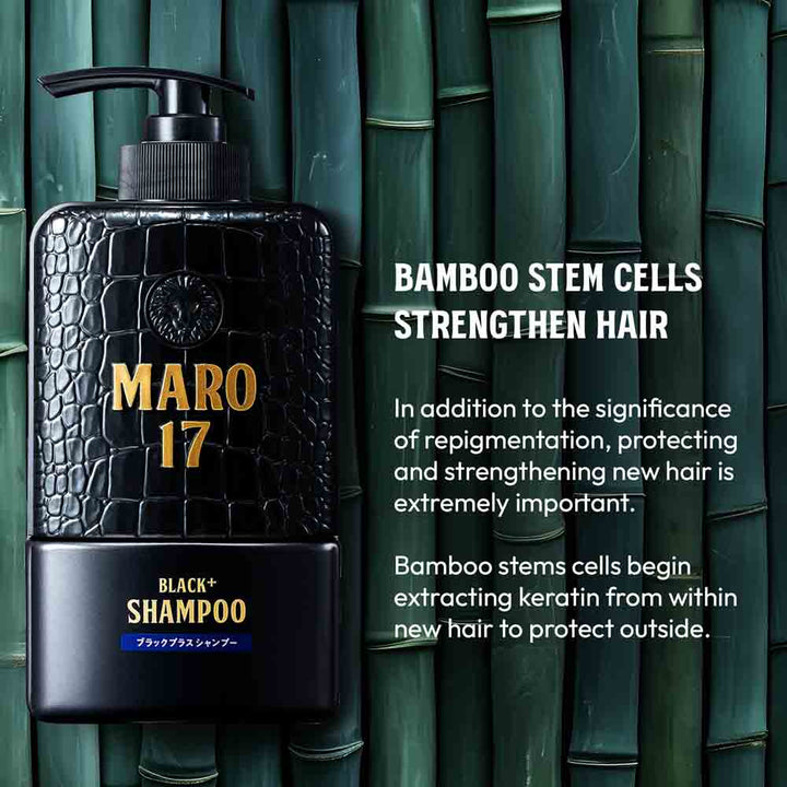 MARO17 Black+ Anti-Aging Shampoo & Collagen Shot Set | MARO